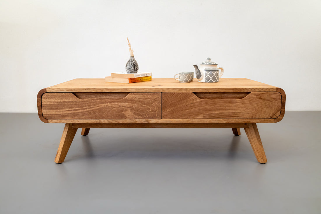 Buy Nivāsa Oak Coffee Center Table – solidbench