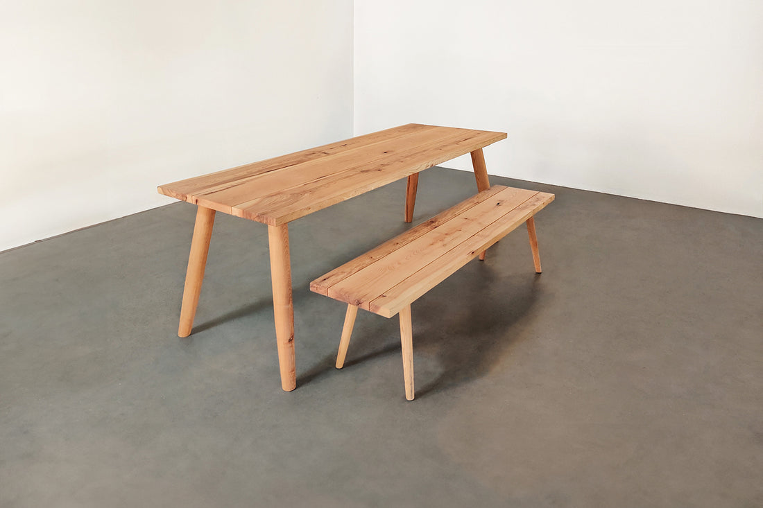 Buy Mandrel White ash wood 6 seater Dining table – solidbench